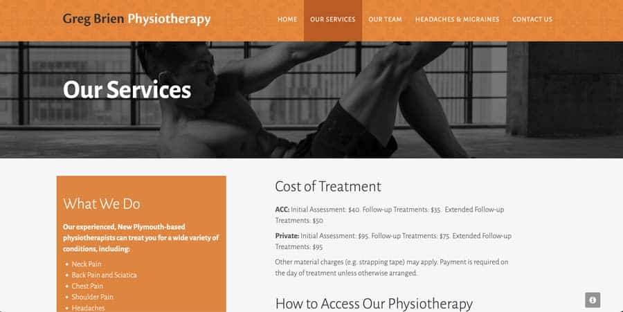 Greg Brien Physiotherapy | About Image
