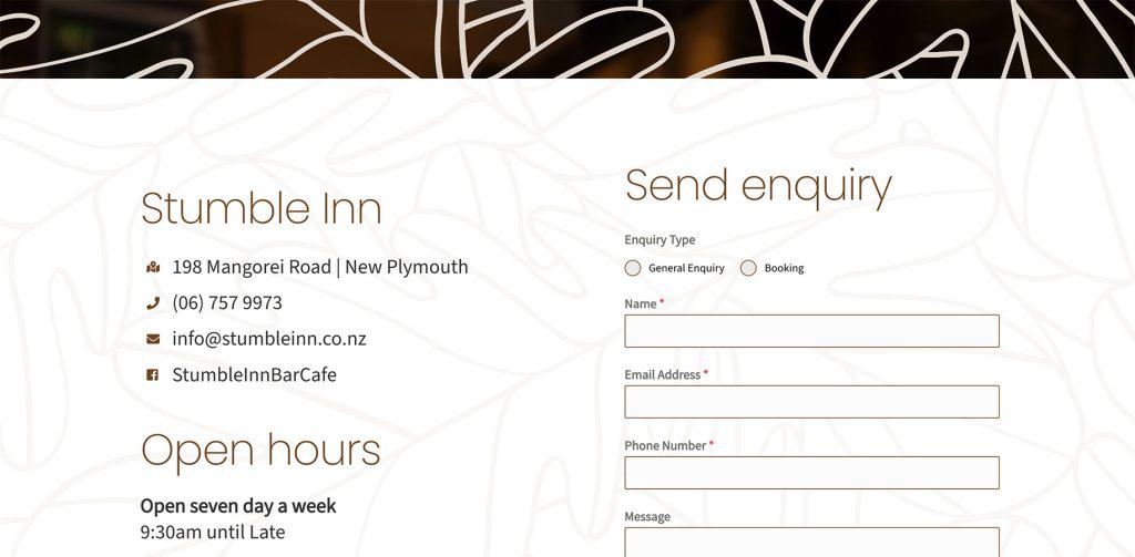 Stumble Inn | About Image